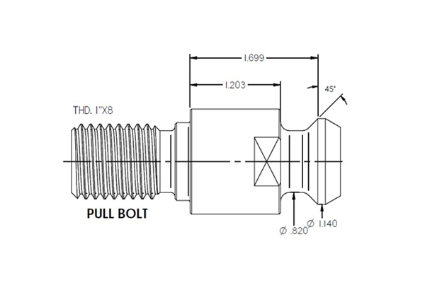 Pull Bolt 1 - TJ Davies, Co, Inc.