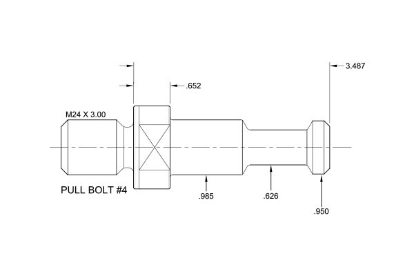 Pull Bolt 4 M - TJ Davies